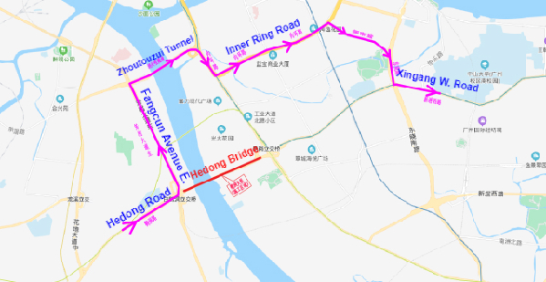 Guangzhou’s Hedong Bridge closes for maintenance from Aug 13_www.newsgd.com
