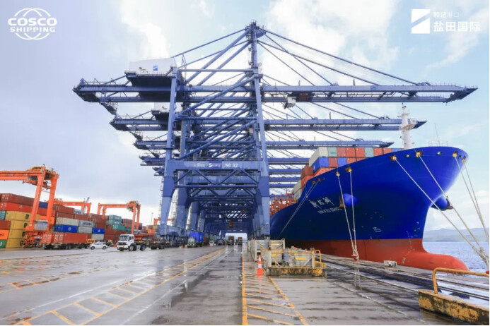 COSCO Shipping's USWC service SEA3 makes maiden voyage in Shenzhen ...