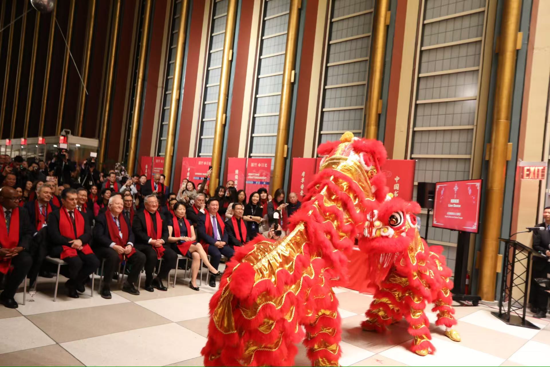 Guangdong lion dance pops up at UN's Chinese New Year celebration | GDToday